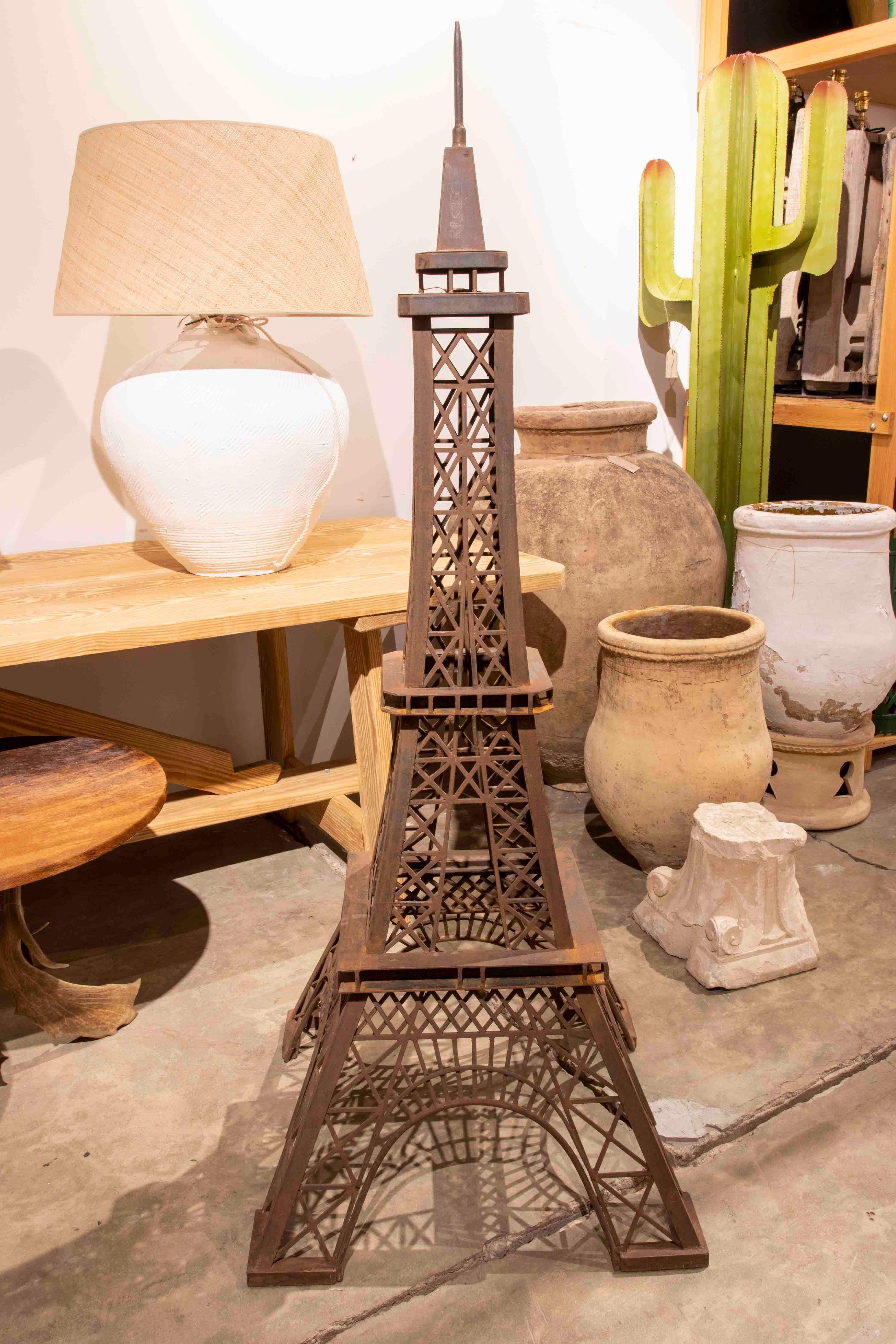 Sculpture of the Eiffel Tower Made of Iron For Sale at 1stDibs