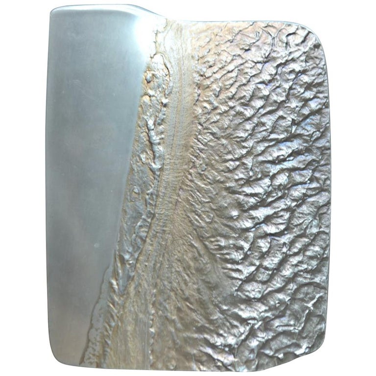 Sculptured Vase by Joensen of Norway, Tinn Pewter Vase, Signed HELGI ...