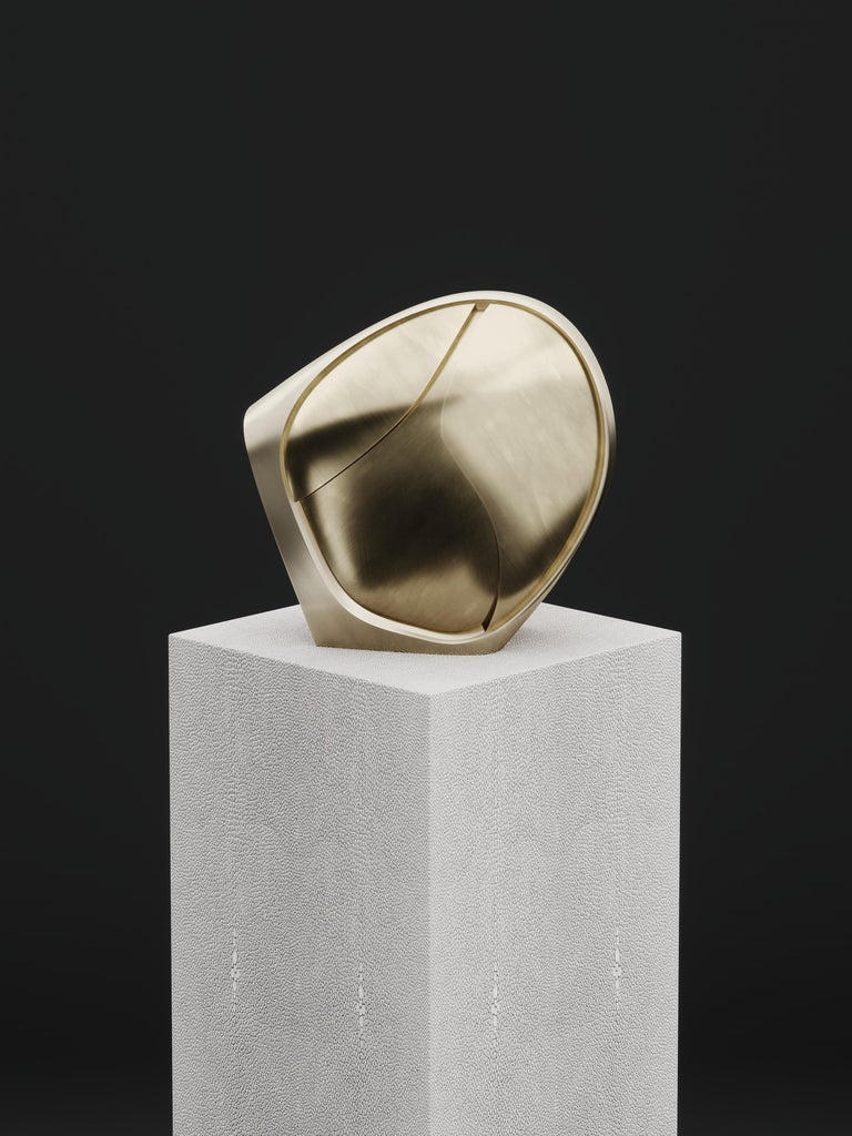 Sculptures Made in Bronze-Patina Brass by Patrick Coard Paris For Sale ...