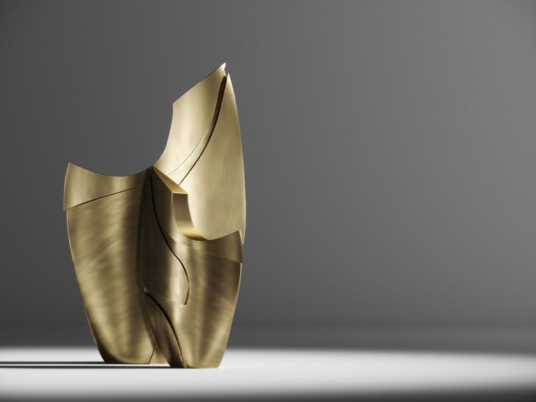 Sculptures Made in Bronze-Patina Brass by Patrick Coard Paris For Sale ...