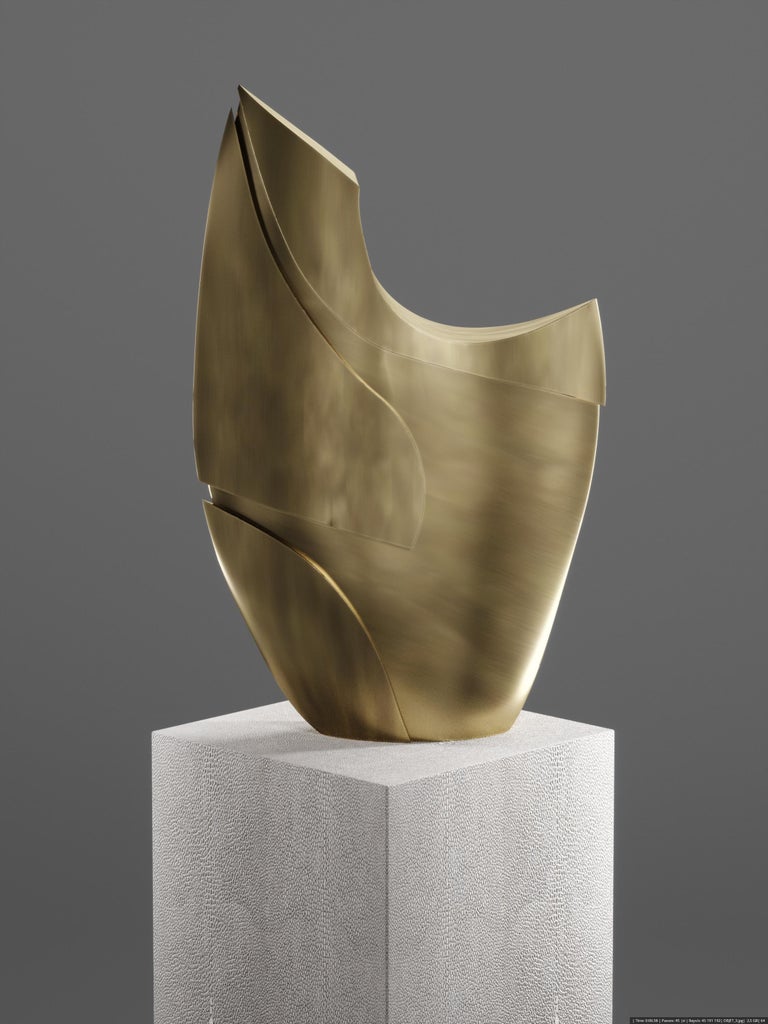 Sculptures Made in Bronze-Patina Brass by Patrick Coard Paris For Sale ...