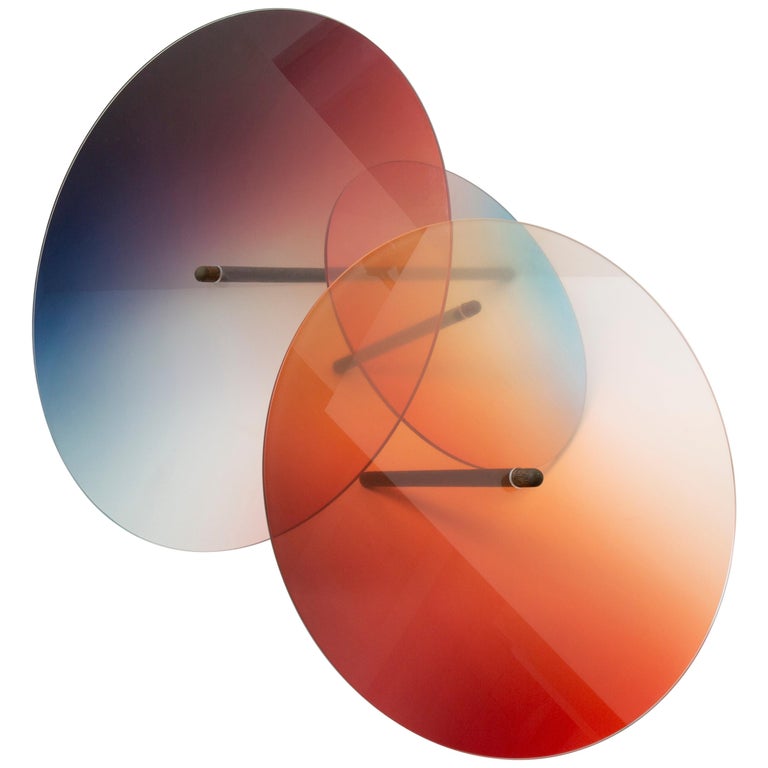 Scultpure Decorative Glass work, Color Wheels by Rive Roshan For Sale ...