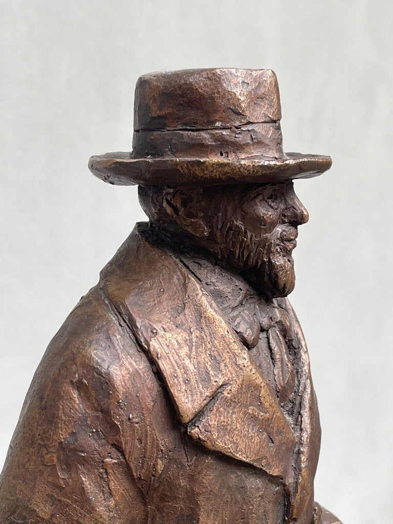 Scultura M. Moretto - Signore Con Cappello - Scultura in Bronzo - xx ...