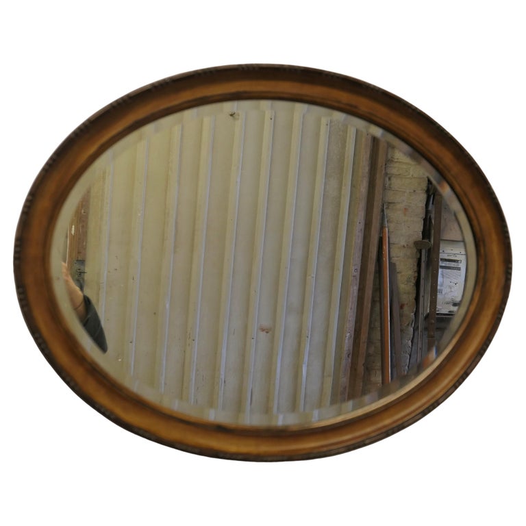 Scumble Finish Oval Mirror This Mirror has a 2” wide moulded oval frame ...