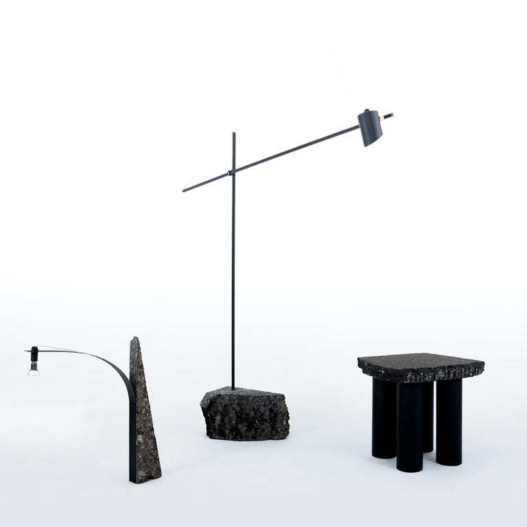 Sdanley Shen Asphalt Side Table / Stool Contemporary Design For Sale at ...