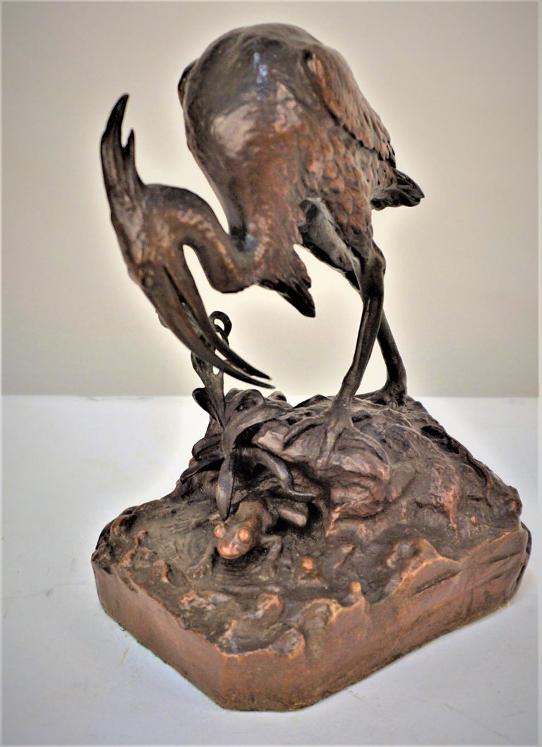 Sea Bird and Forge Bronze Sculpture For Sale at 1stDibs