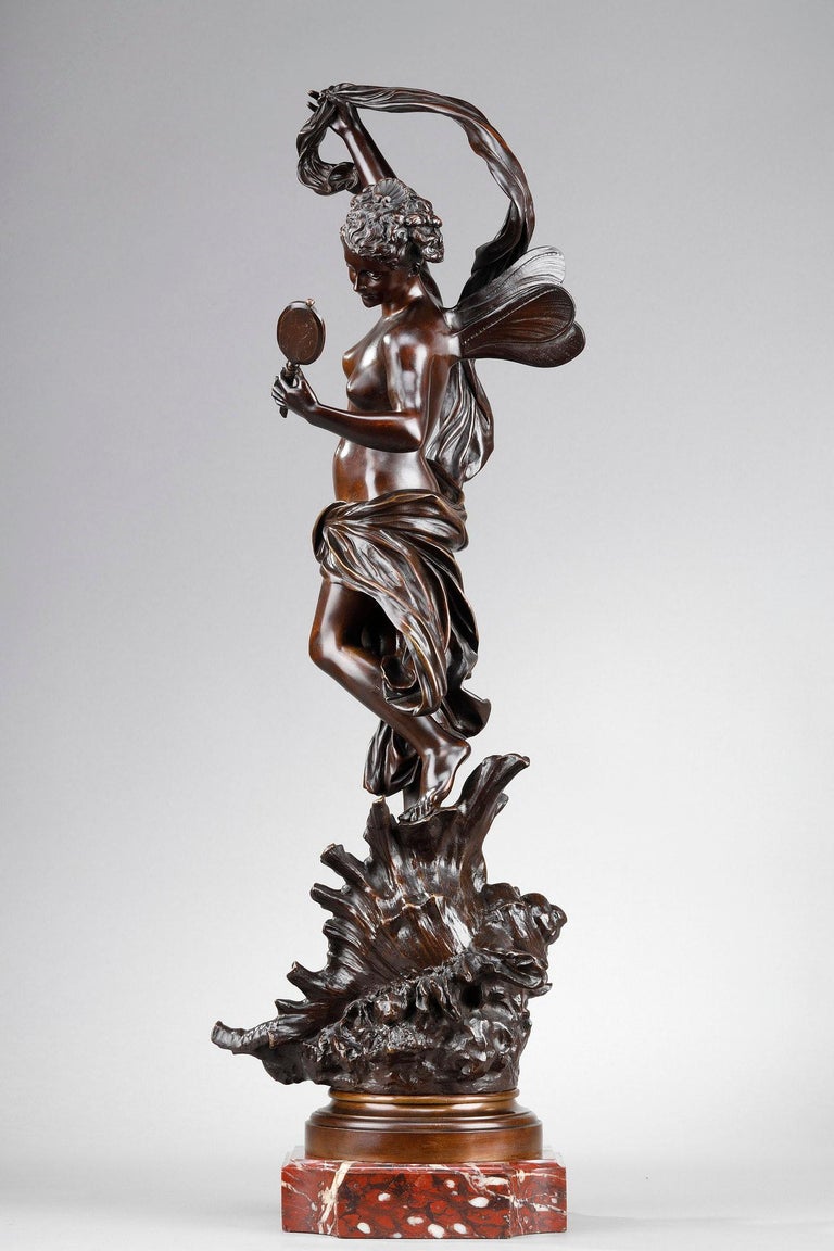 "Sea Fairy" Bronze Sculpture Signed Luca Madrassi For Sale at 1stDibs