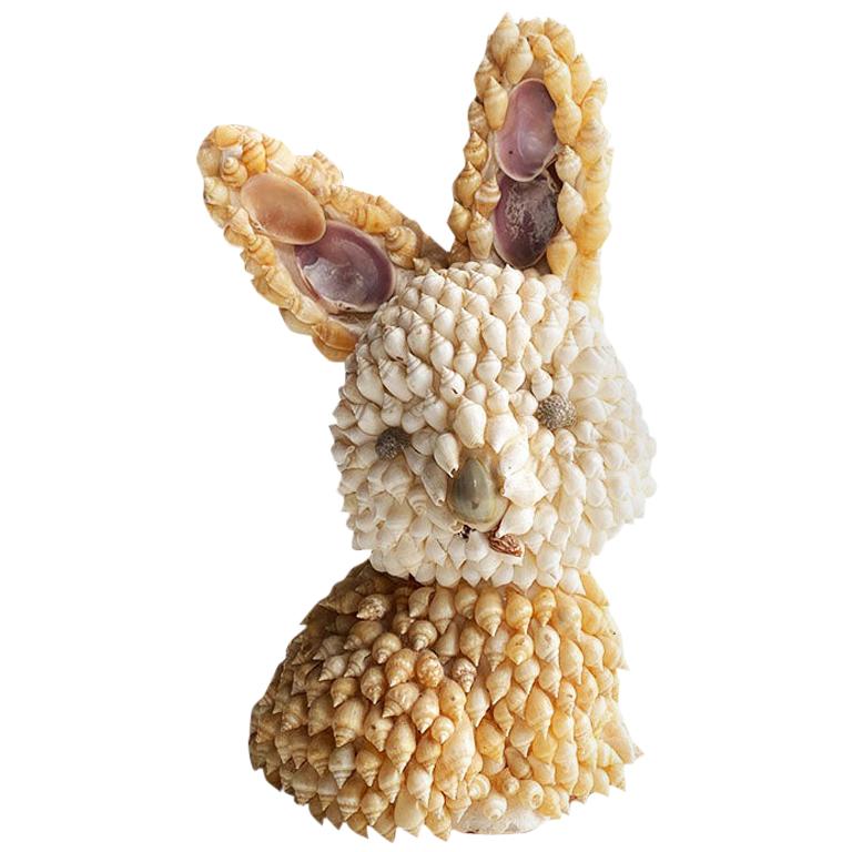 Sea Shell Encrusted Bunny Rabbit at 1stDibs