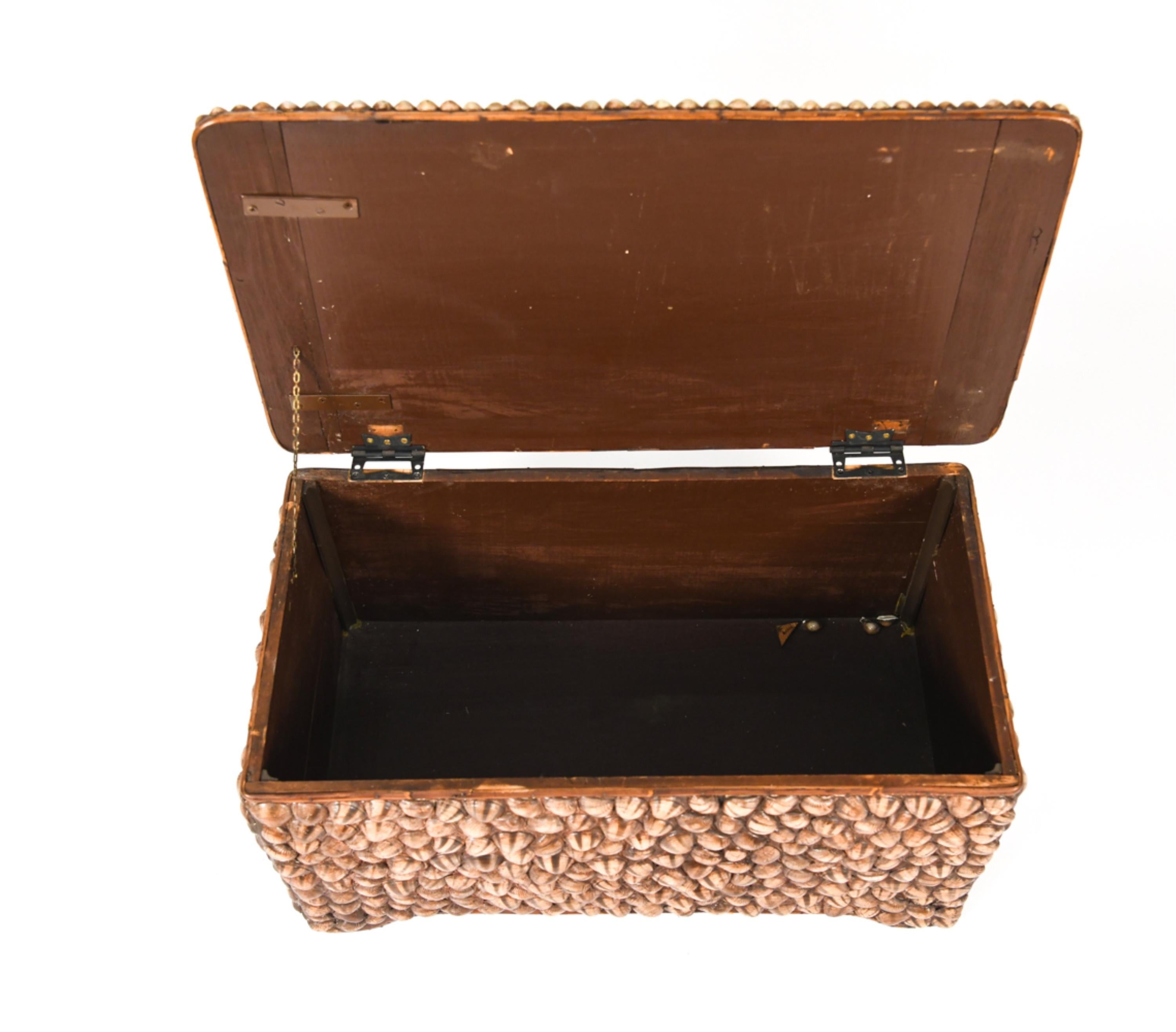 Sea Shell Encrusted Chest For Sale at 1stDibs | chest shell