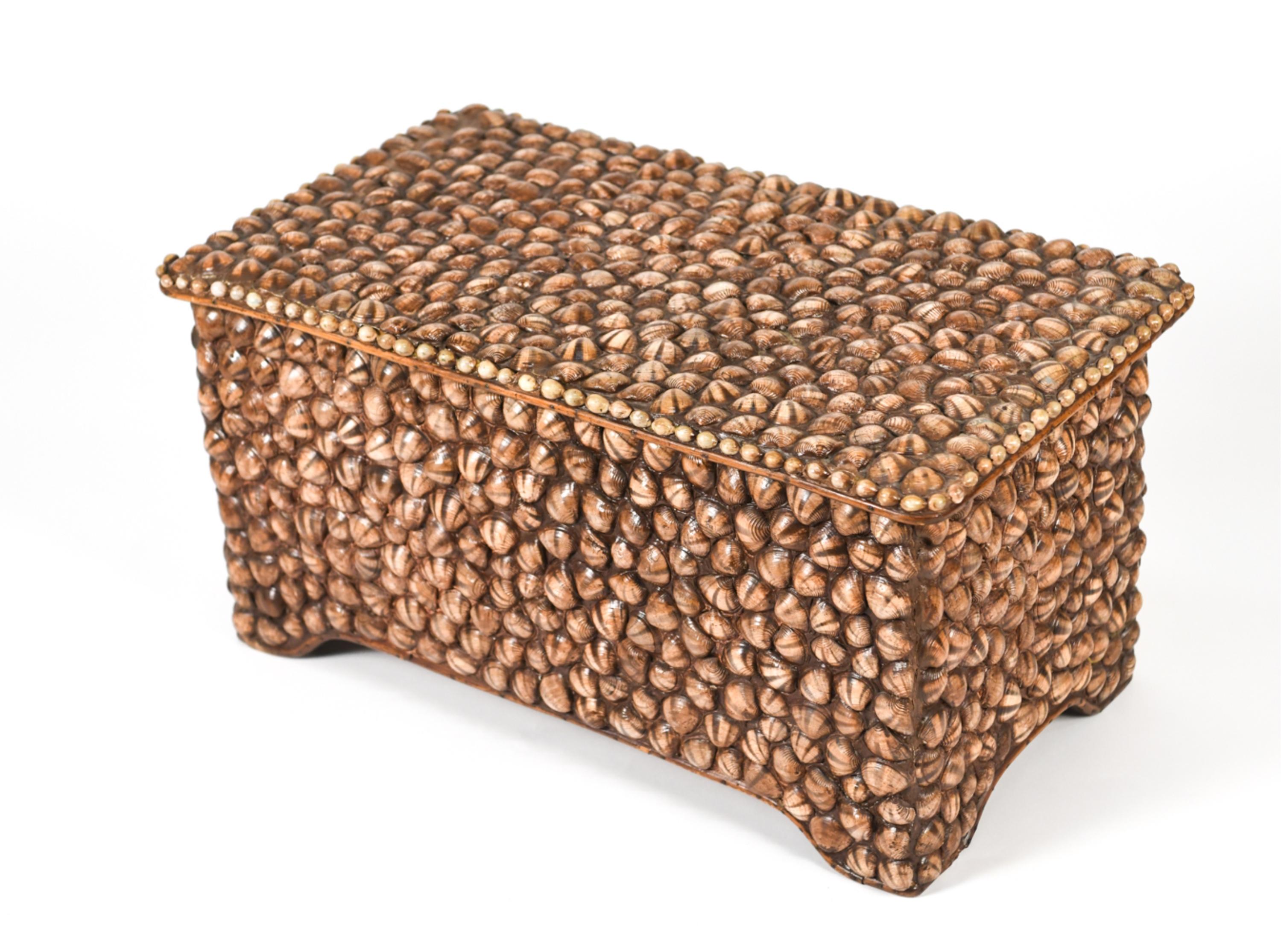 Sea Shell Encrusted Chest For Sale at 1stDibs | chest shell