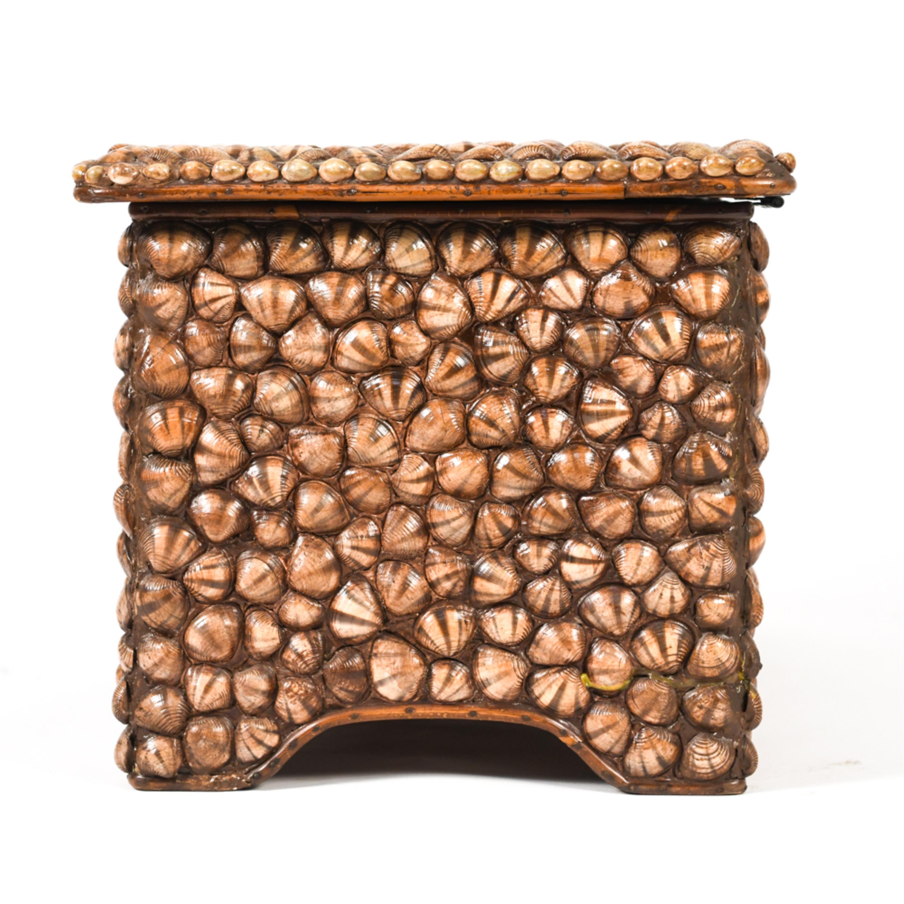 Sea Shell Encrusted Chest For Sale at 1stDibs | chest shell