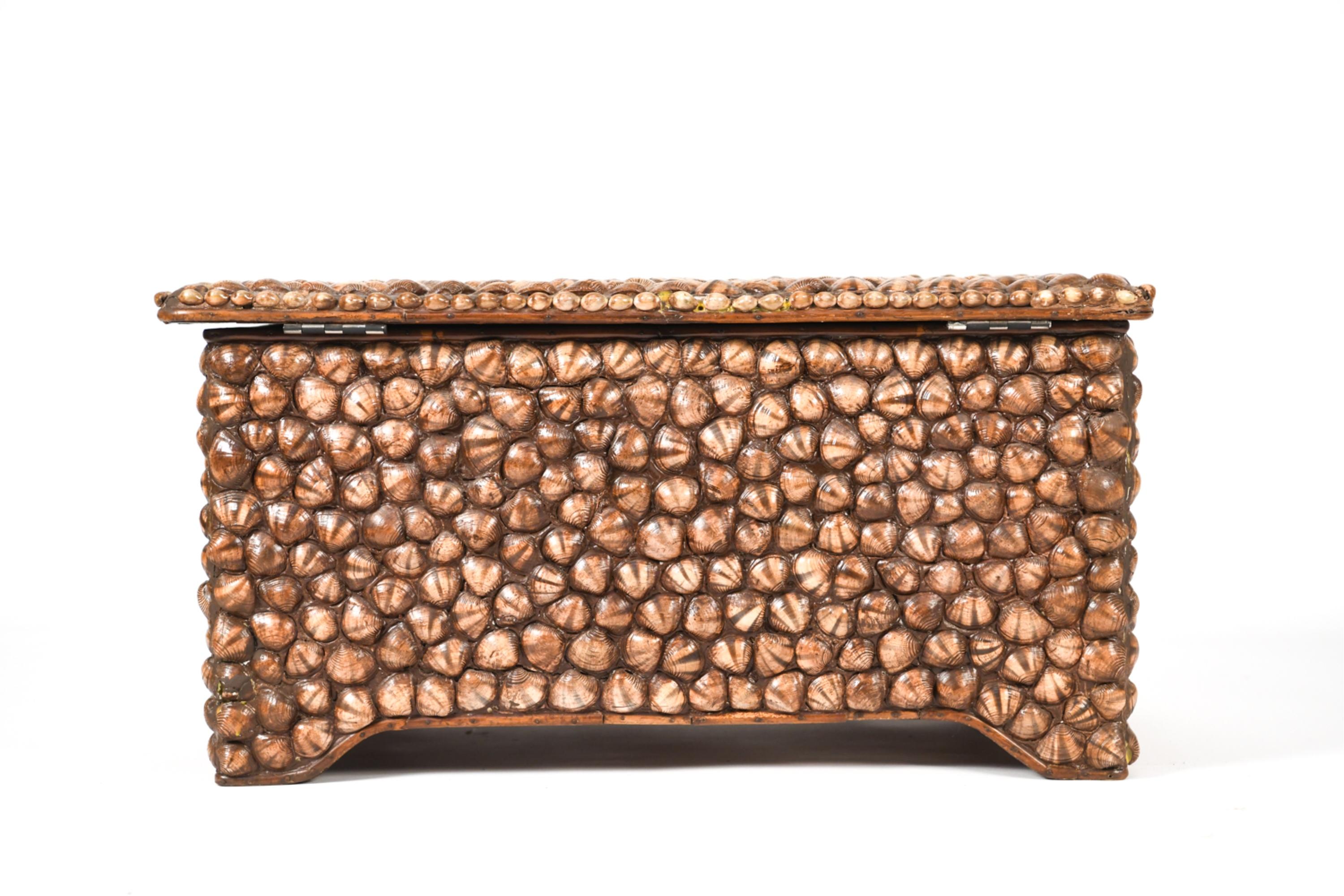 Sea Shell Encrusted Chest For Sale at 1stDibs | chest shell