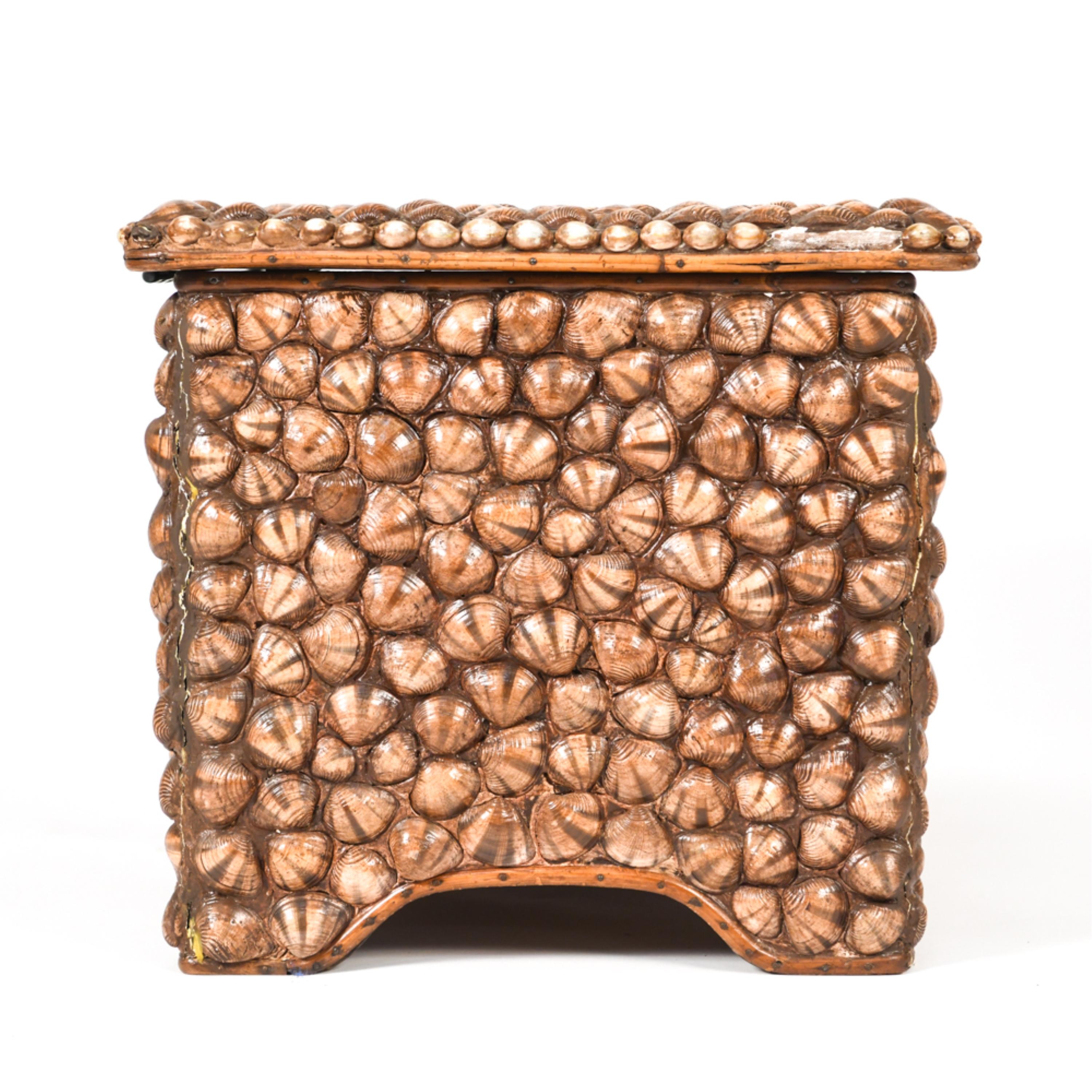 Sea Shell Encrusted Chest For Sale at 1stDibs | chest shell