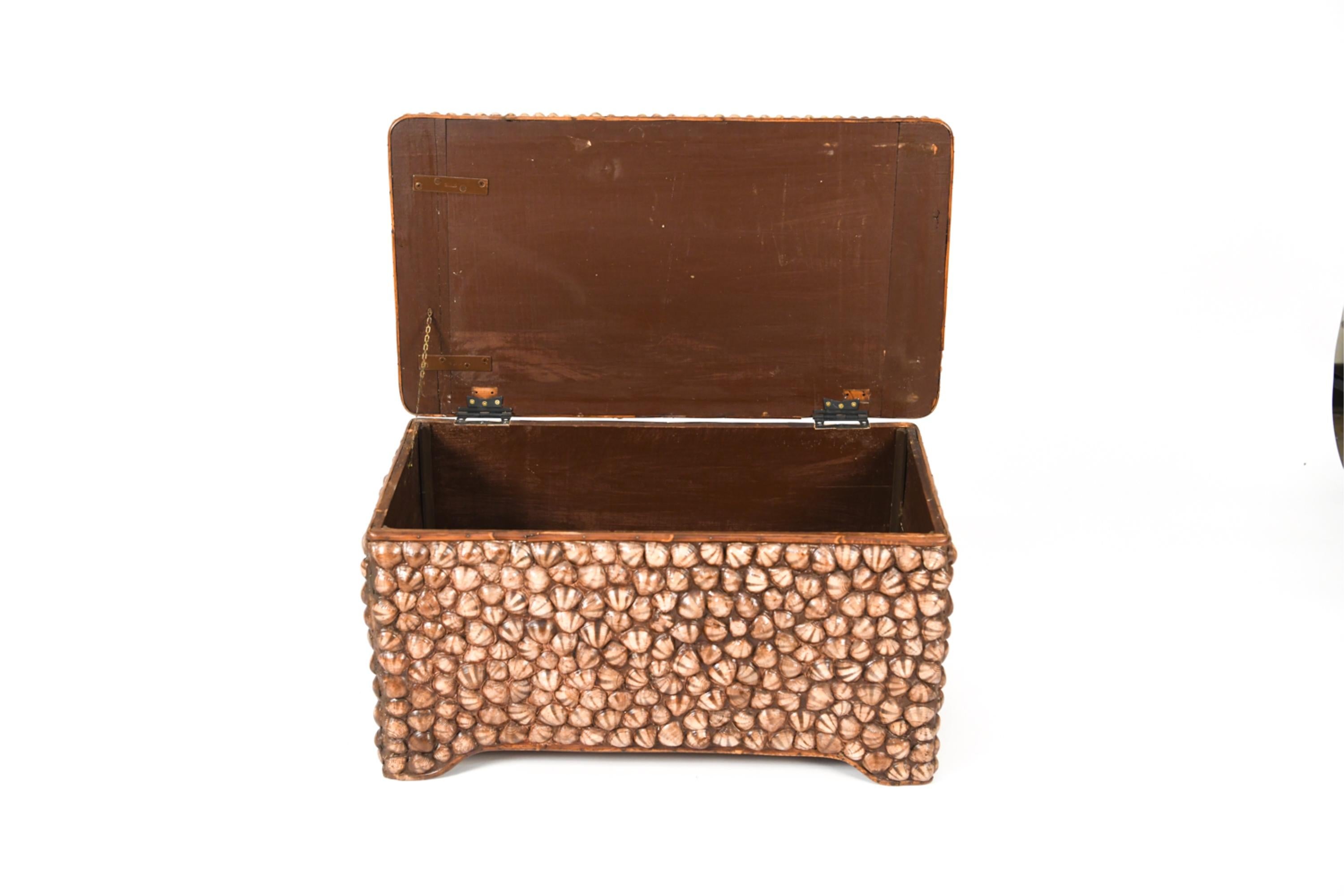 Sea Shell Encrusted Chest For Sale at 1stDibs | chest shell