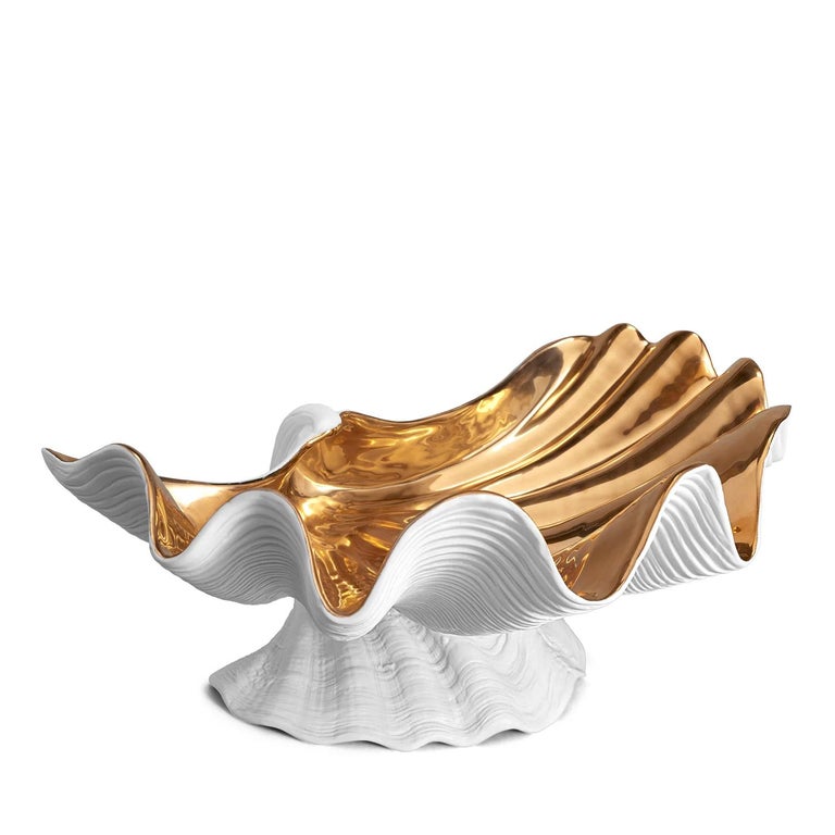 Sea Shell Gold Dish For Sale at 1stDibs