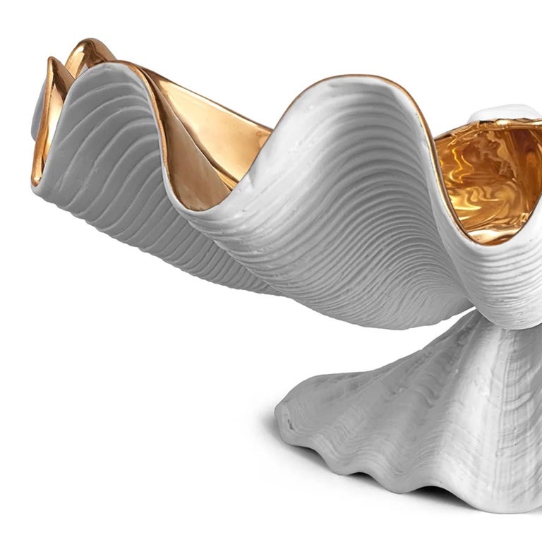 Sea Shell Gold Dish For Sale at 1stDibs