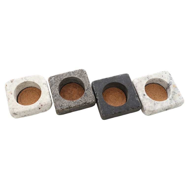 Sea Stone Coasters, Set of 4 For Sale at 1stDibs