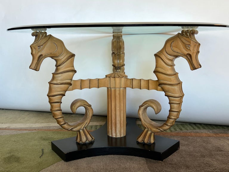 Seahorse Coffee Table, 1980s For Sale at 1stDibs