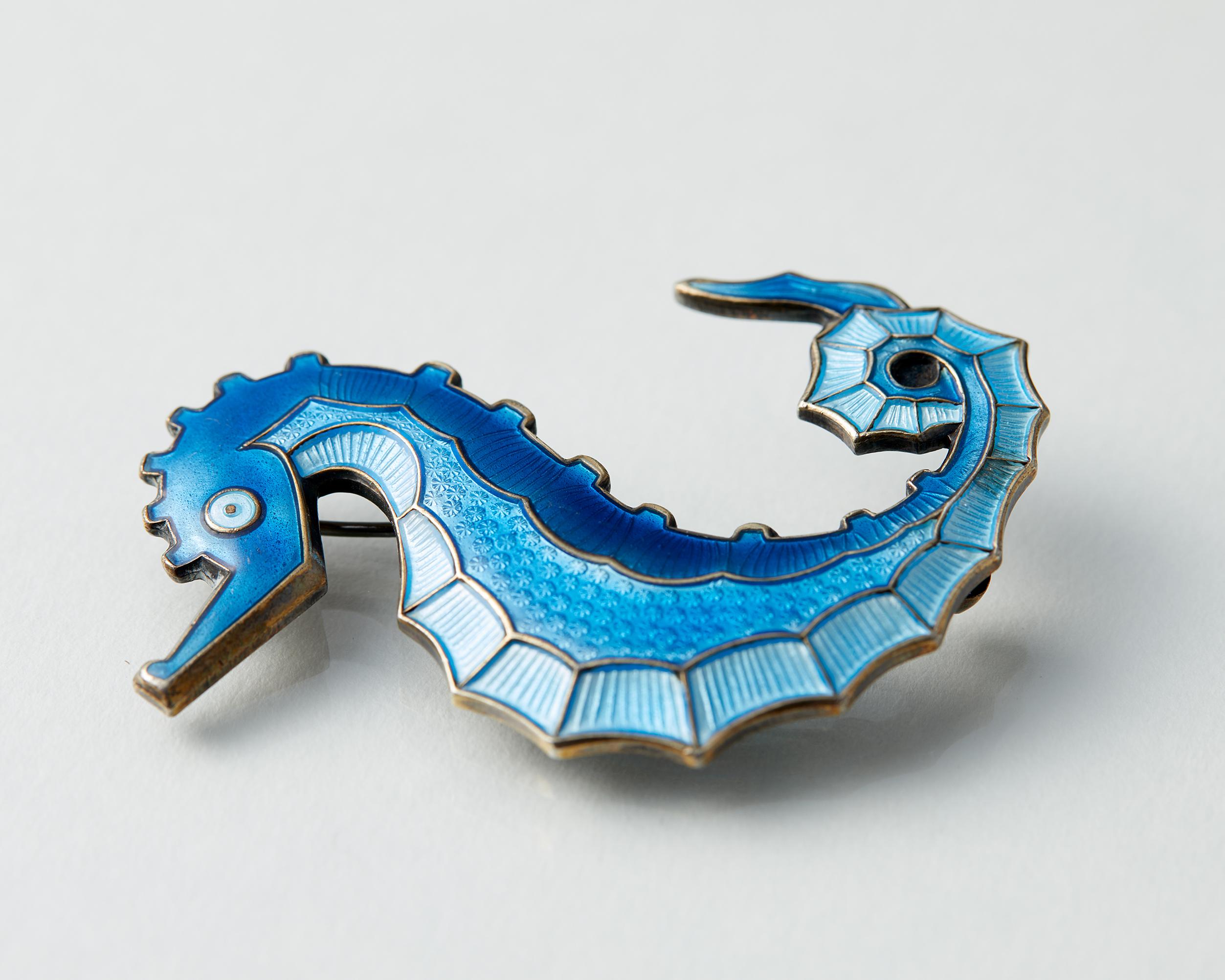Seahorse Pin Designed by David-Andersen, Norway, 1960s For Sale at ...