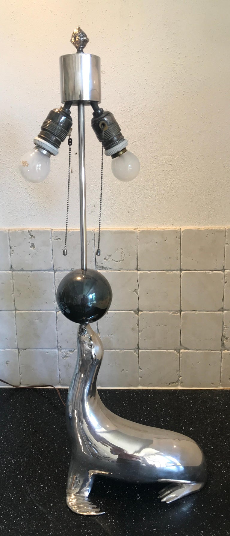 Seal Table Lamp, Spain, 1960s For Sale at 1stdibs