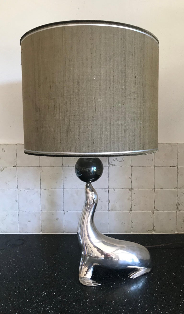 Seal Table Lamp, Spain, 1960s For Sale at 1stdibs