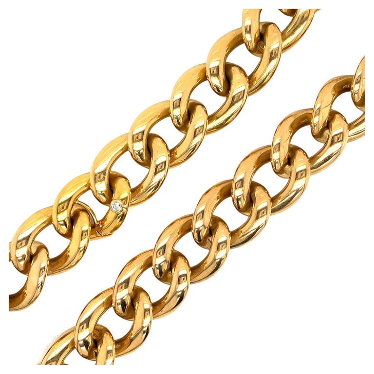 Seaman Schepps Gold Chain Necklace at 1stDibs