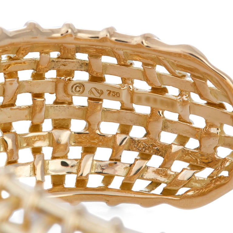 Seaman Schepps 'Nantucket Lightship' Yellow Gold Cuff Bracelet at 1stDibs