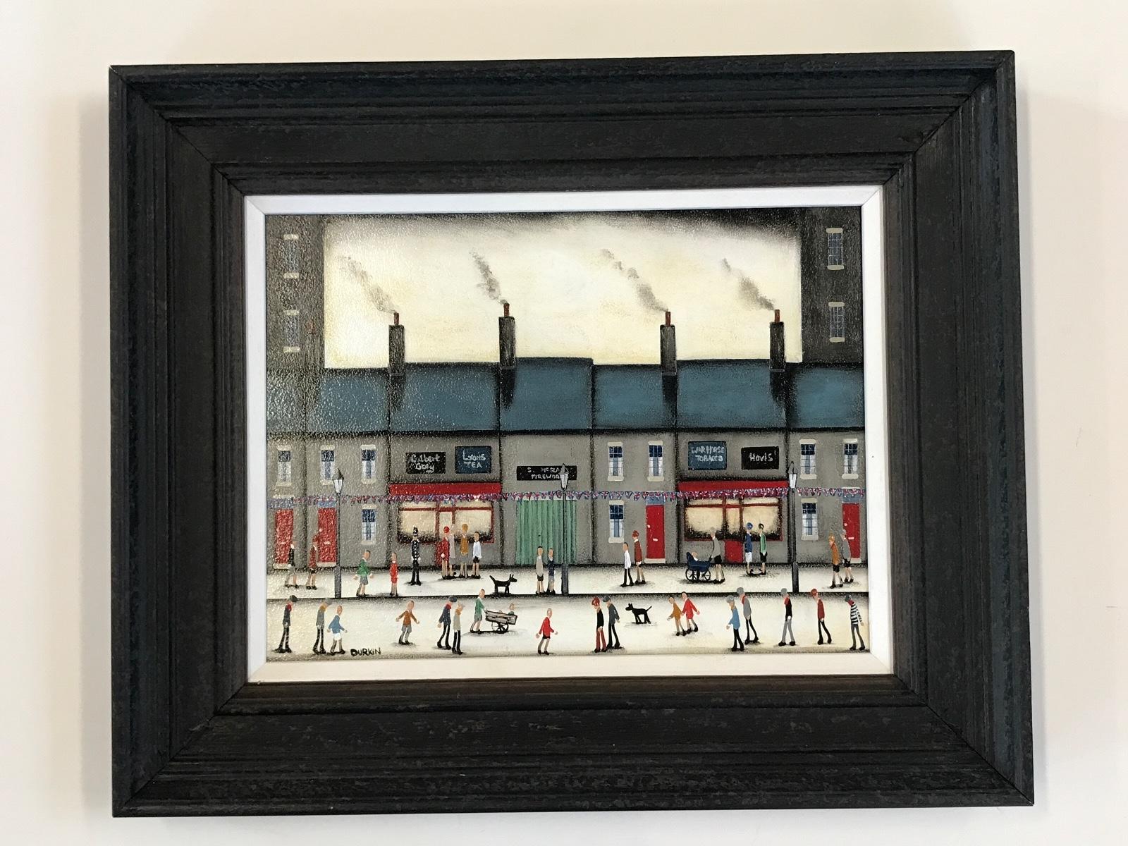 Sean Durkin - High Street Shopping III, Original Oil Painting ...