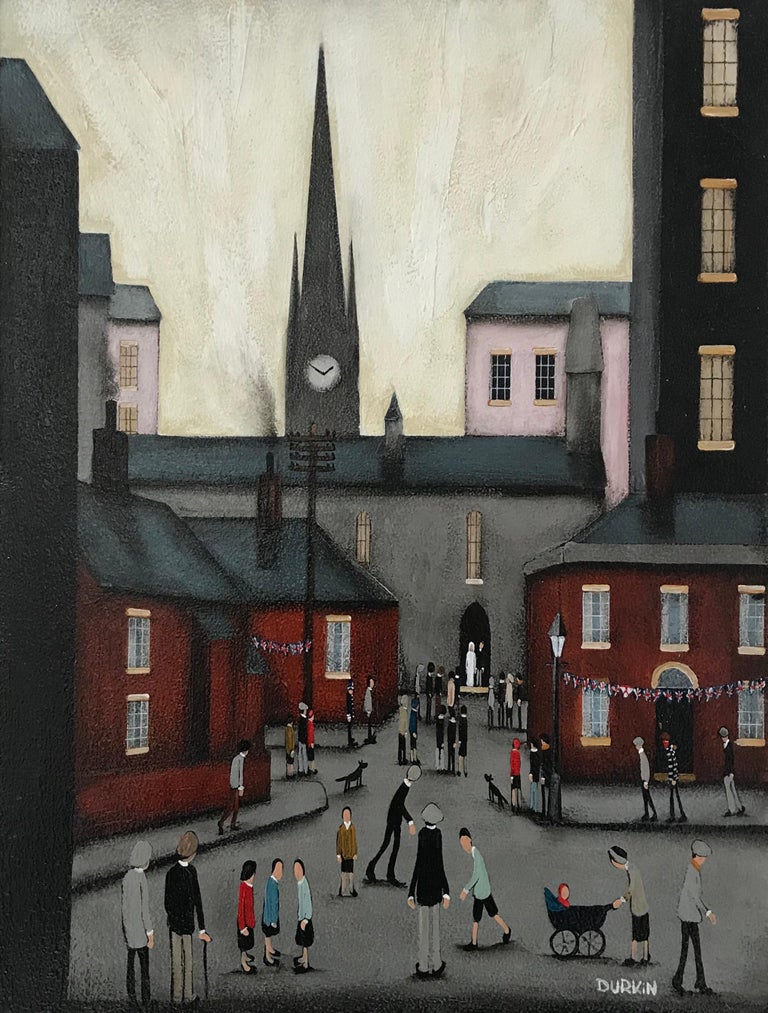 Sean Durkin - Sean Durkin, The Wedding, Original Oil Painting ...