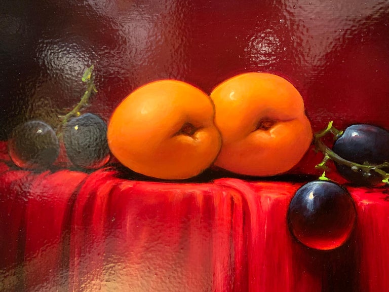 Sean Farrell - Sean Farrell, "Two Of Us", 9x12 Fruit Red Still Life Oil ...