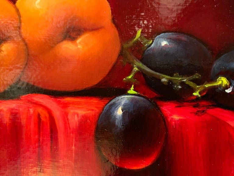 Sean Farrell - Sean Farrell, "Two Of Us", 9x12 Fruit Red Still Life Oil ...