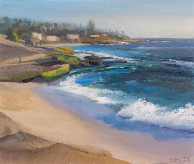 Sean Hnedak - Seascape En Plein Air Painting, "Windansea Waves" For ...