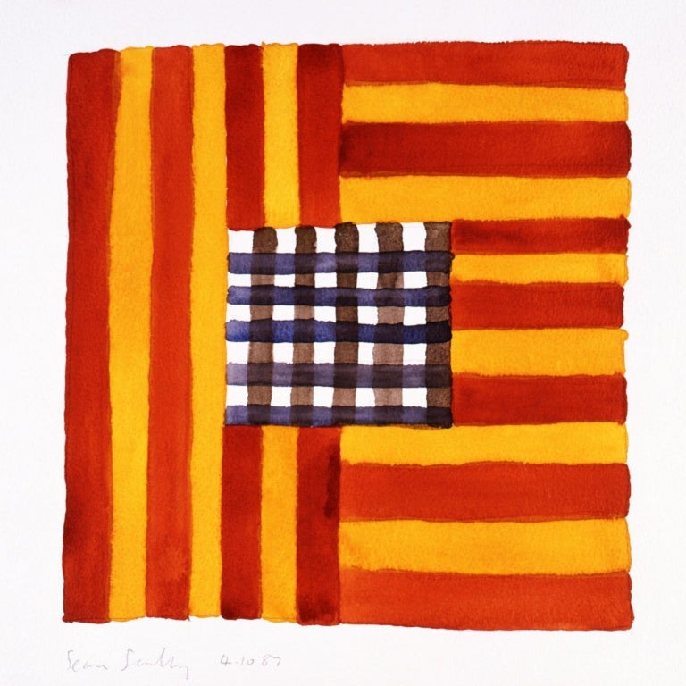 Sean Scully - 4.10.87 (The Drawing Center Print) For Sale at 1stDibs