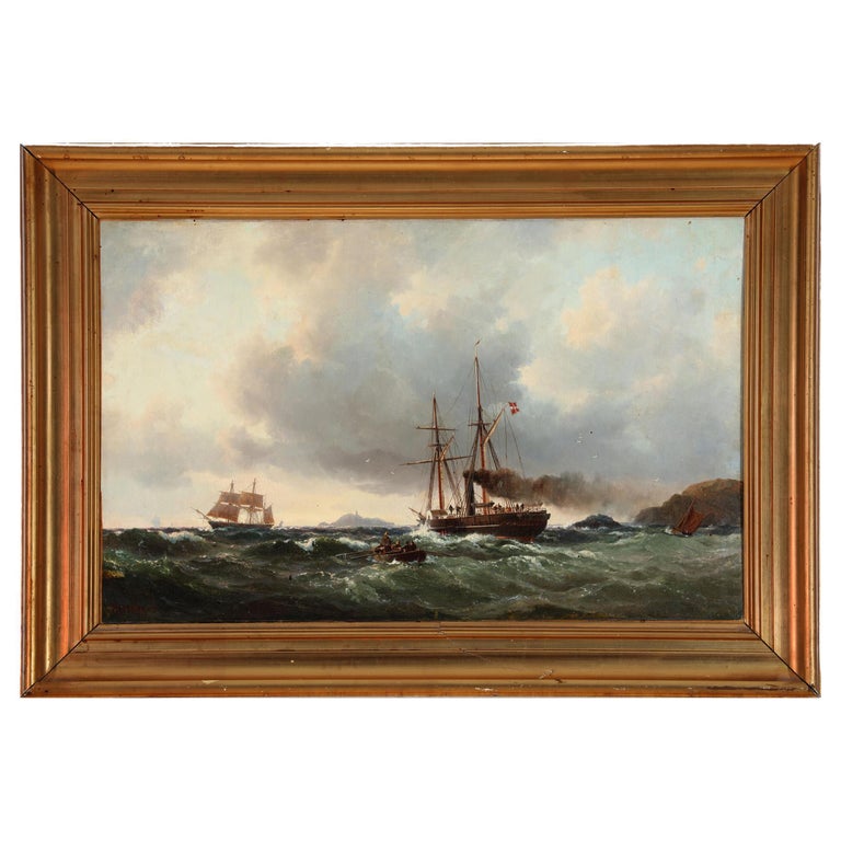 Seascape by Vilhelm Melbye For Sale at 1stDibs
