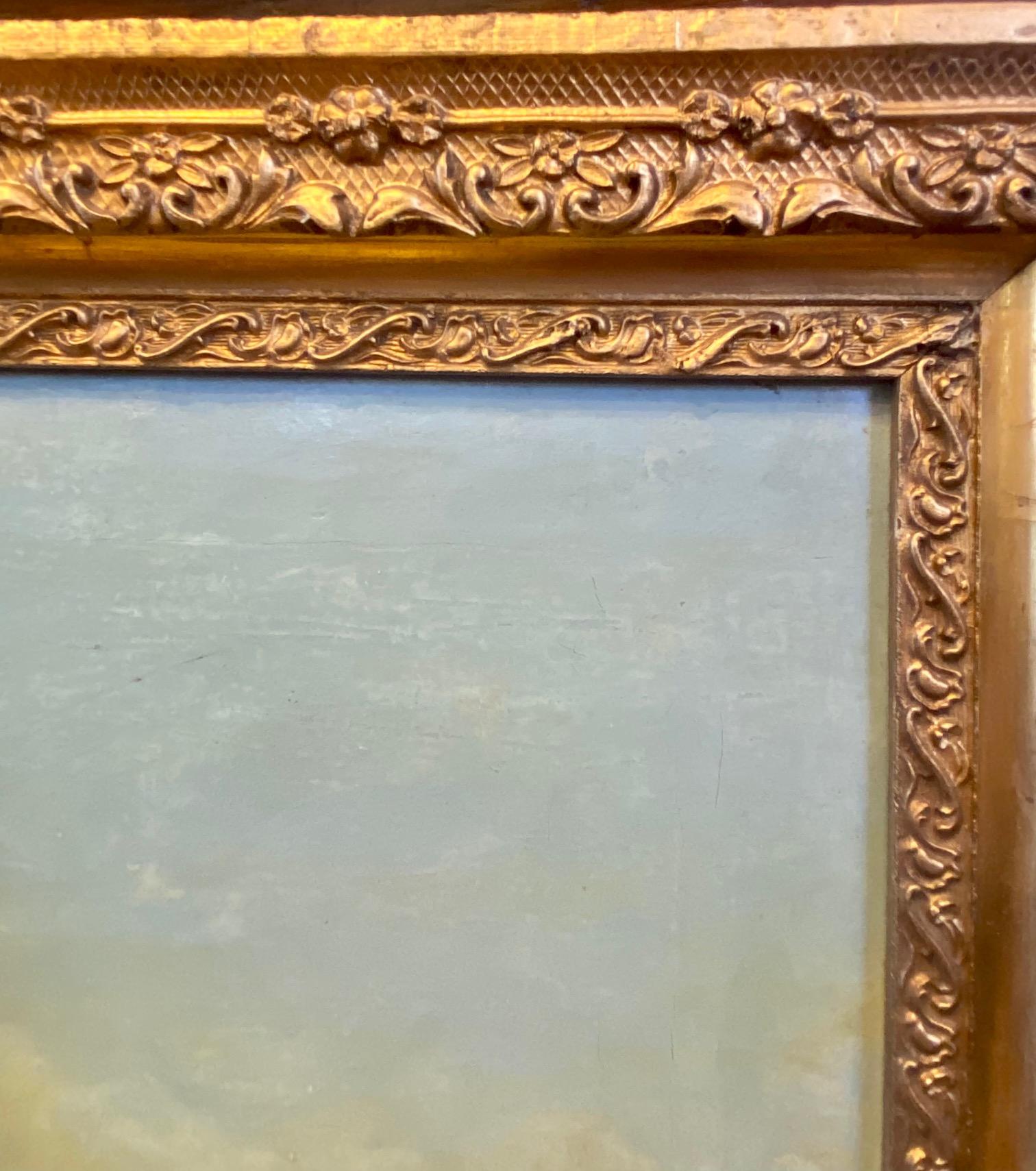 Seascape with Sidewheel Steamship, by B. Wallis, circa 1850 For Sale at ...