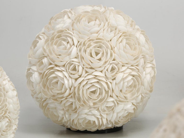 Seashell Sphere Lamps, Set of '7' in Various Dimensions at 1stDibs