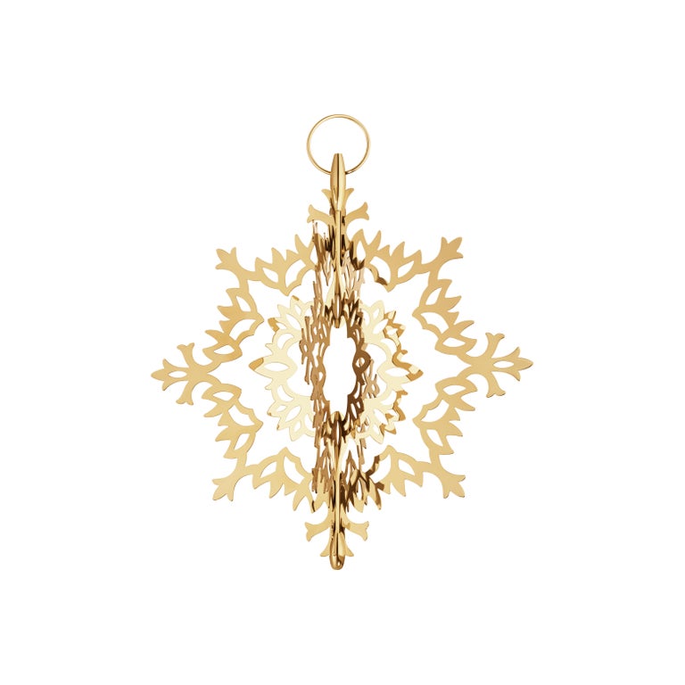 Seasonal Tree Topper Ice Flower Gold at 1stDibs | flower tree topper