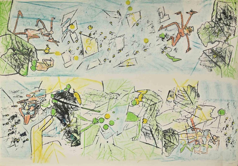 Sebastian Matta - Le Enfe - Lithograph by R.S. Matta - 1970s For Sale ...