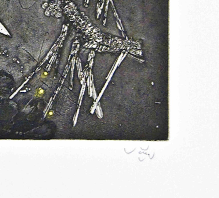 Sebastian Matta - Untitled - Original Etching by Sebastian Matta ...