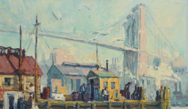 Sebastian Mineo - Antique Ashcan School New York City, View of the ...