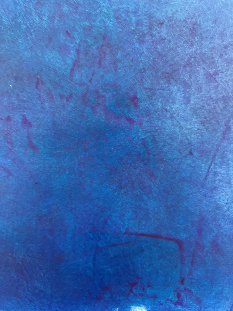 Sebastian Spreng - Distant Lights 30 X 30 Deep Blues Oil on Canvas For ...