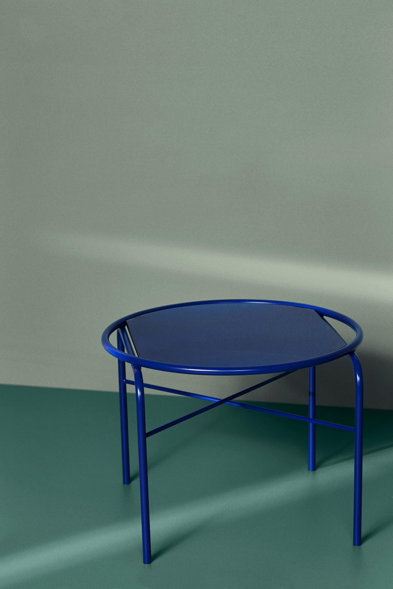 Customizable Secant Circle Table in Steel Frame, by Sara Wright Polmar ...