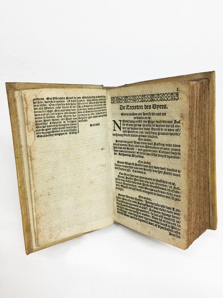 Secreet-Boeck, by Abraham Canin, Dordrecht, 1601 For Sale at 1stDibs