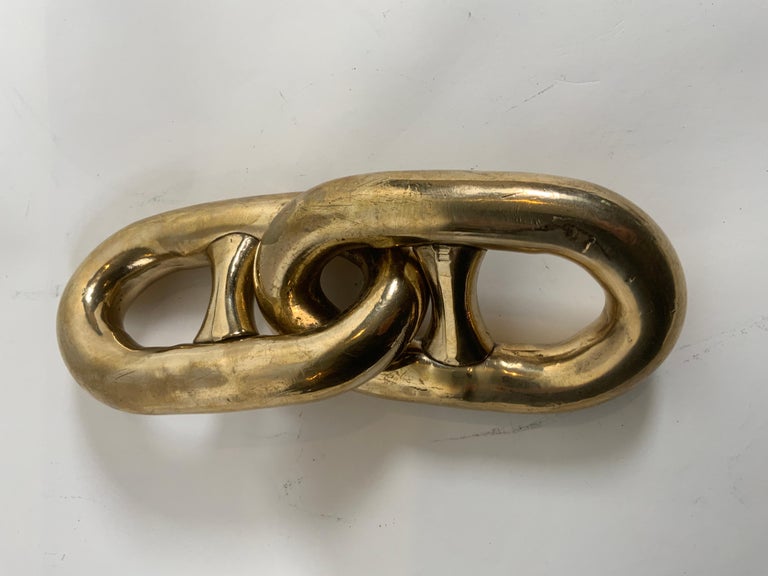Section of Brass Chain from Navy Minesweeper For Sale at 1stDibs