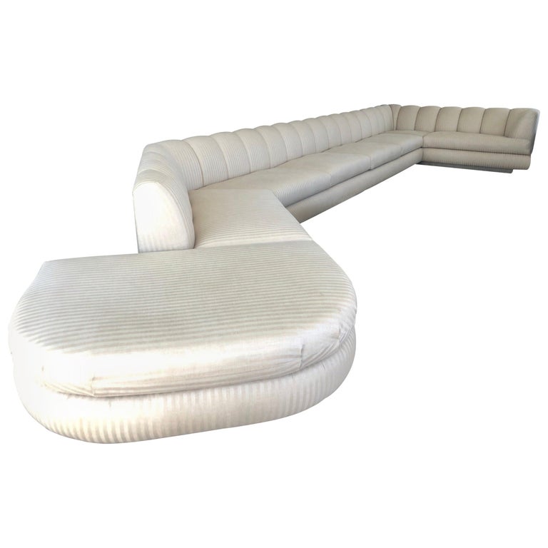Sectional Channel Back Sofa in Three Parts Designed by Steve Chase at ...