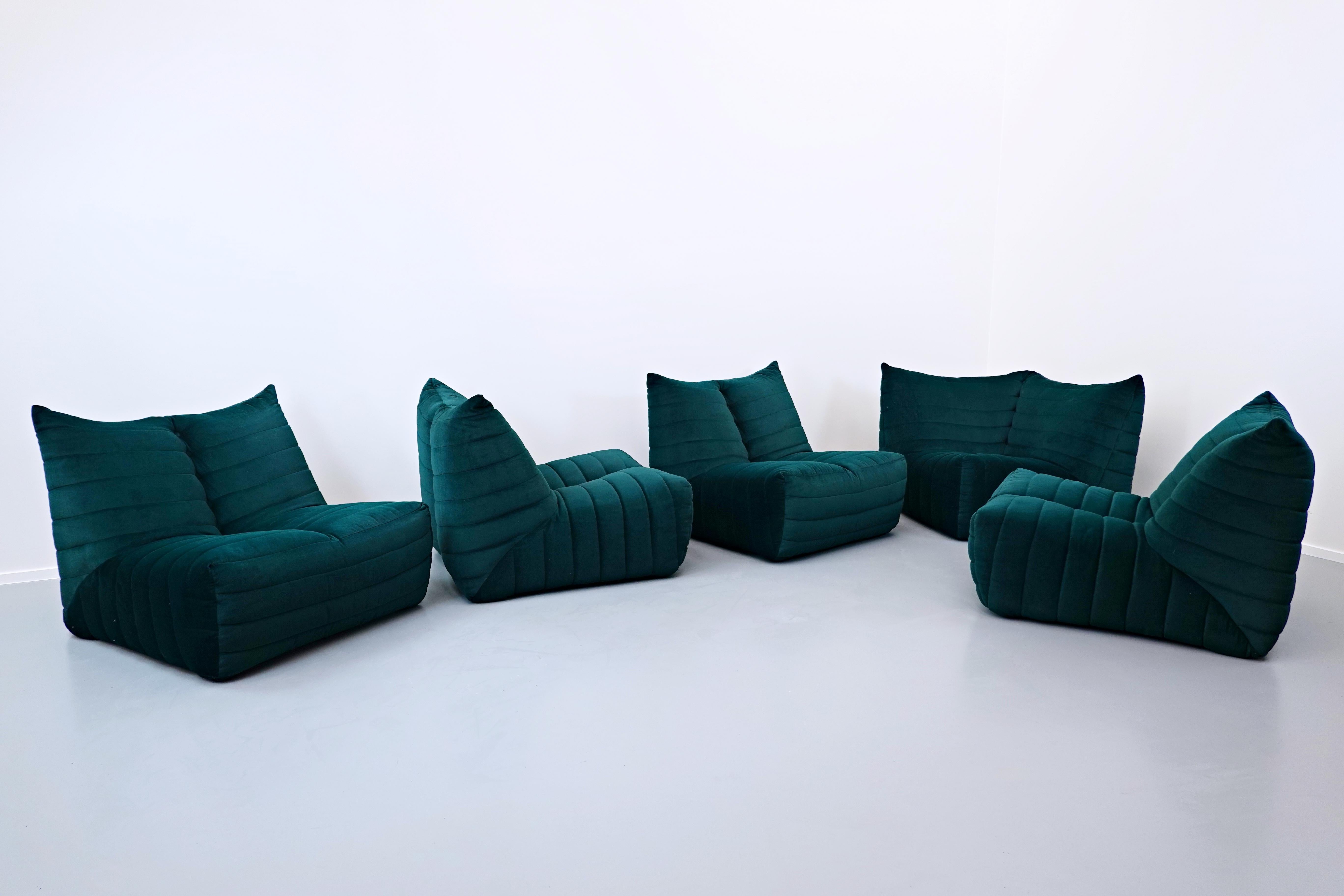 Sectional Mid-Century Modern Sofa Model Zozo by Seven Salotti, Italy ...
