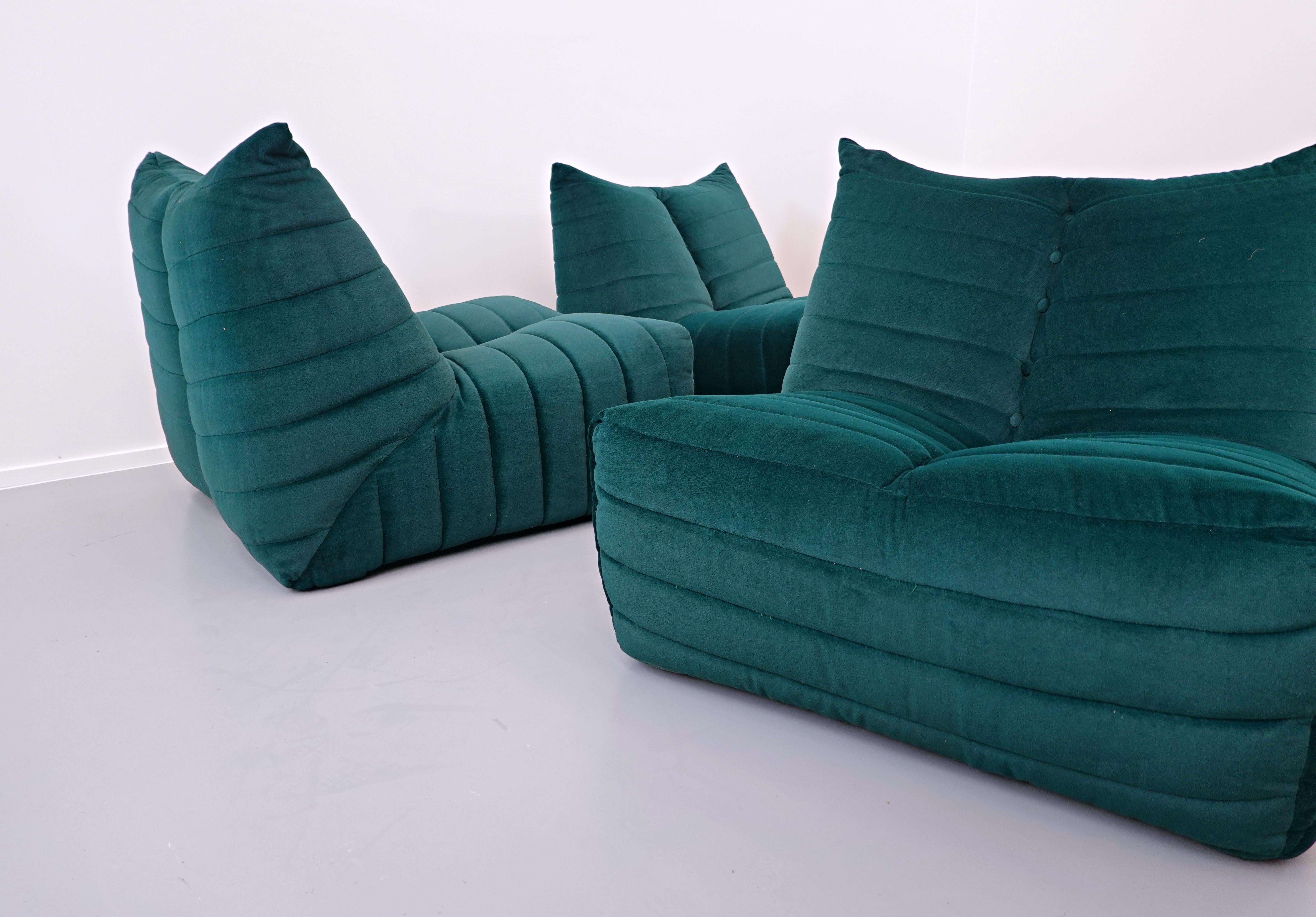 Sectional Mid-Century Modern Sofa Model Zozo by Seven Salotti, Italy ...