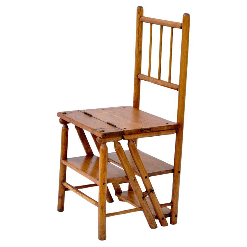 Vintage library ladder-chair at 1stDibs | vintage library ladder chair ...