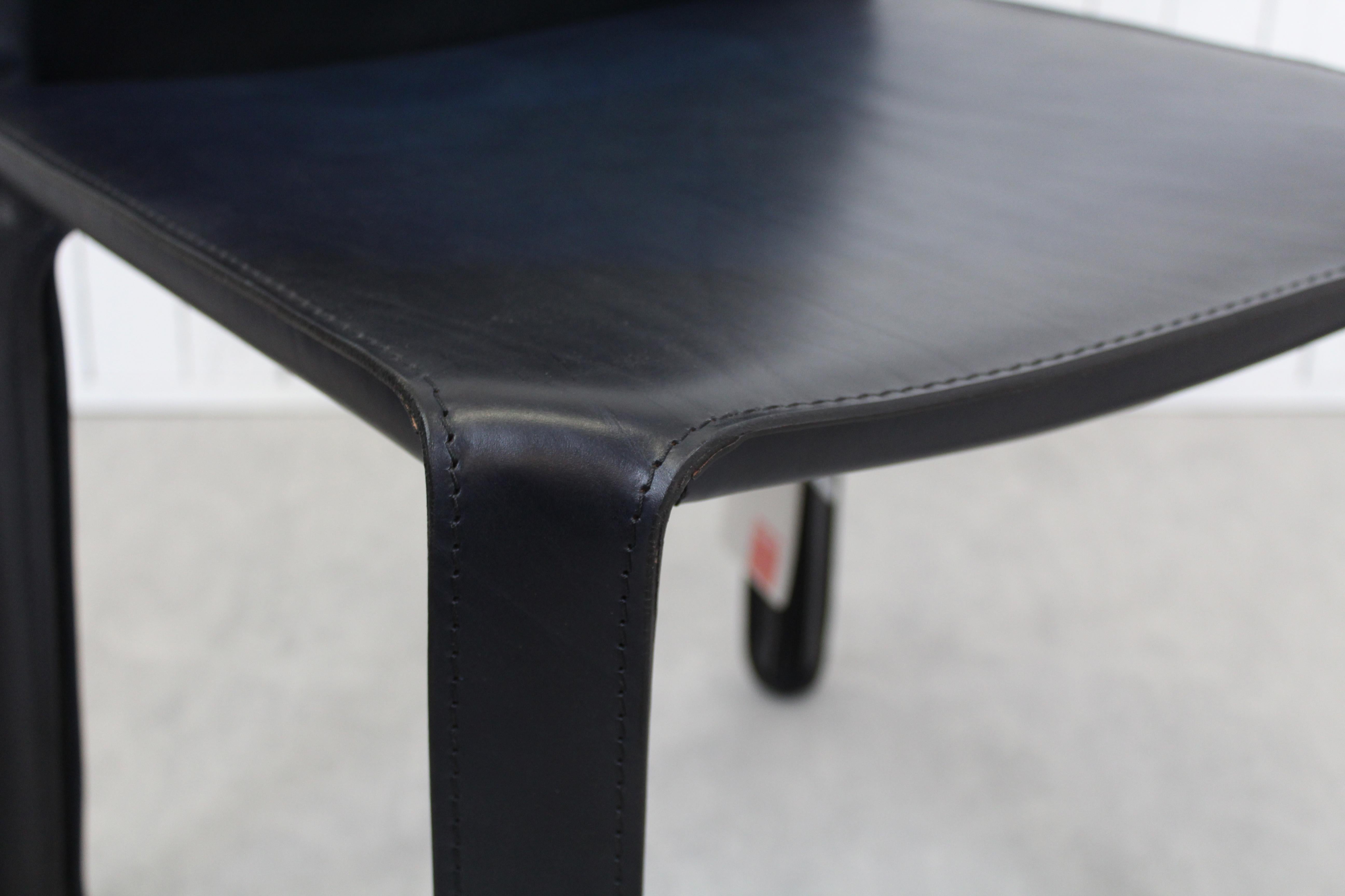 Cab 412 chairs by Mario Bellini for Cassina For Sale at 1stDibs