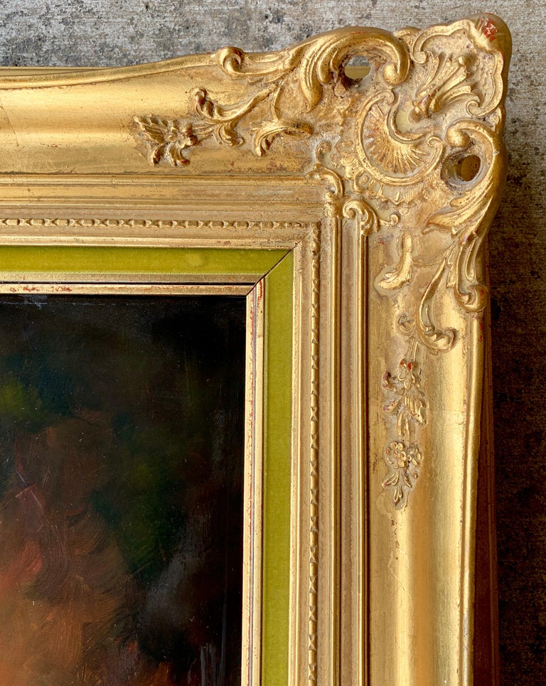 Seductive Original Larry “Vincent” Garrison Painting “Woman in Peach ...